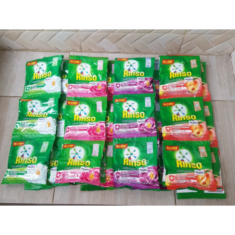 Jual rinso bubuk sachet rp.1000/lusin(40/38gram) | Shopee Indonesia