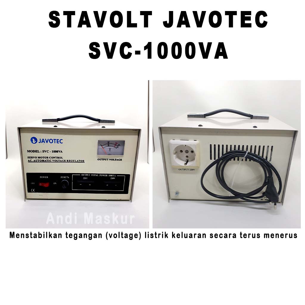Jual JAVOTEC Stavolt 1000 watt SVC 1000VA | Shopee Indonesia