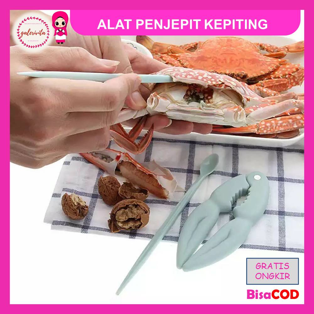 Jual Alat Penjepit Cangkang Kepiting Set 8 In 1 / Tang Capit Kepiting ...