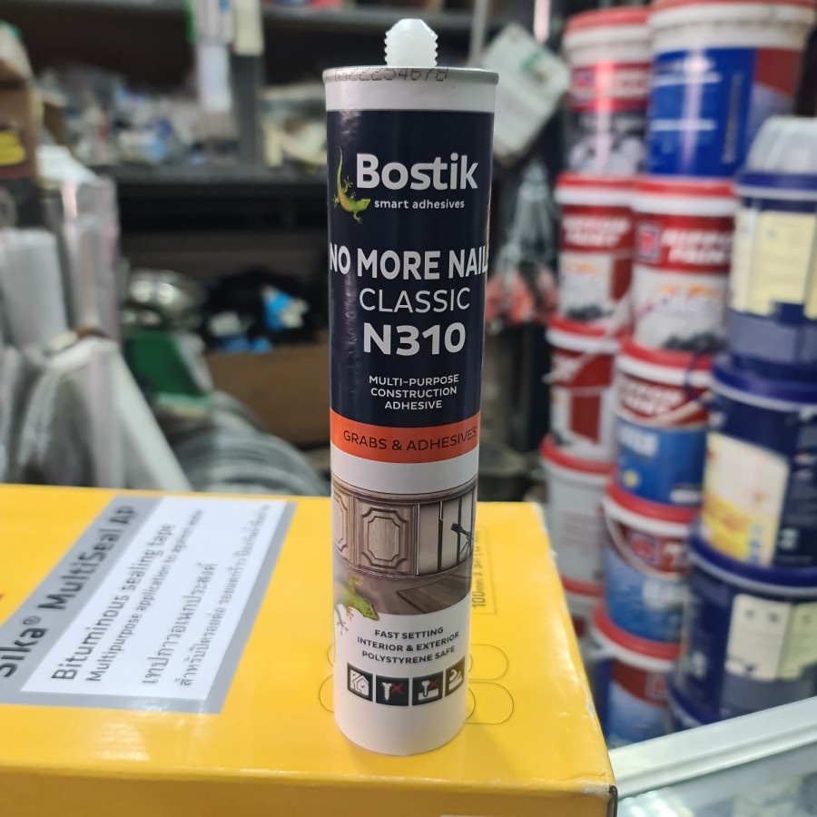 Jual sealant bostik bostic no more nails 320gr lem perekat serbaguna boscos | Shopee Indonesia