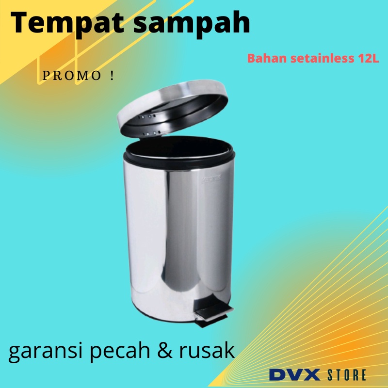 Jual Tempat Sampah Injak Stainless Steel Trash Bin Kawat Bulat Hitam ...