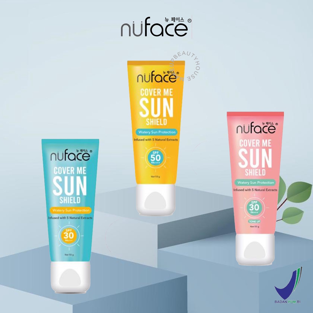 Jual NUFACE Cover Me Sun Shield SPF 30 PA+++ / SPF 50 PA+++ / Tone Up ...
