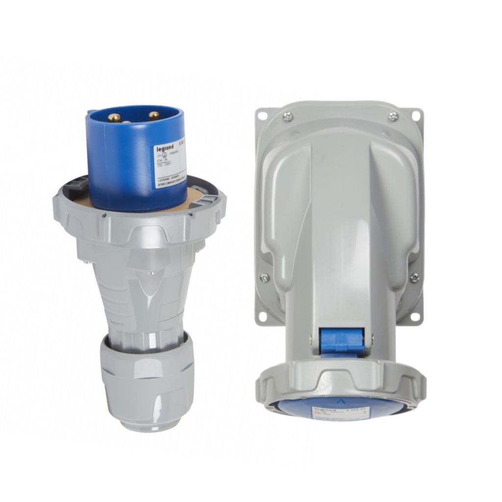 Jual SET LEGRAND SURFACE MOUNTING SOCKET 555524 + 555554 250V 63A 2P+E ...