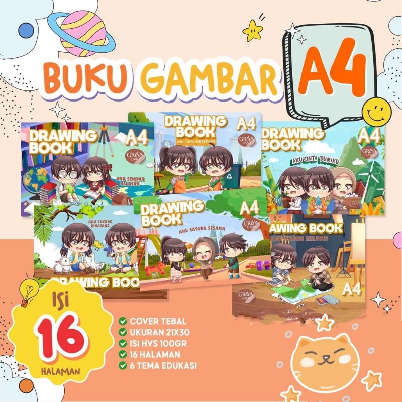 Jual BUKU GAMBAR/DRAWING BOOK/ BUKU GAMBAR (A4) | Shopee Indonesia