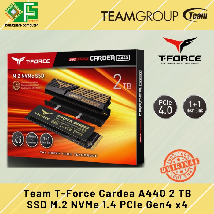 Jual Team T-Force Cardea A440 2TB M.2 NVMe 1.4 PCIe Gen4x4 | SSD M2 NVMe 2 TB Resmi | Shopee ...