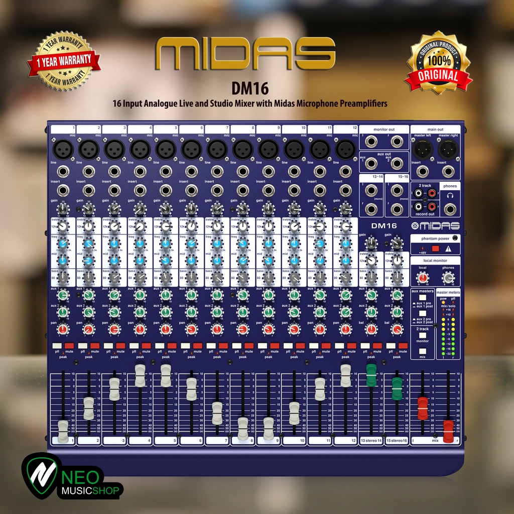 Jual Mixer Midas Dm16 16 channel Original | Shopee Indonesia