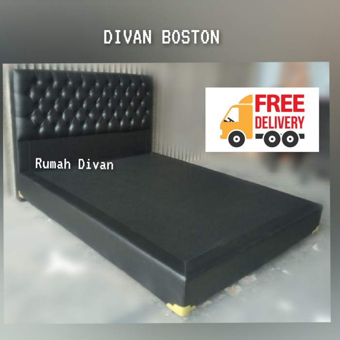 Jual Rangka Ranjang Divan Springbed "Boston" Uk.180X200 (King Size ...