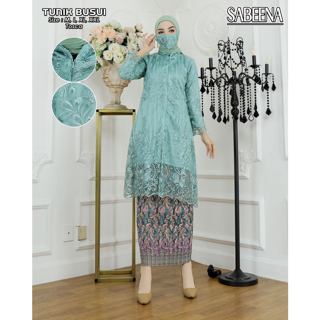 Jual Kebaya Modren Terbaru Tunik Busui Silver - Kebaya Wisuda - Kebaya Pesta - Set Kebaya Modren ...