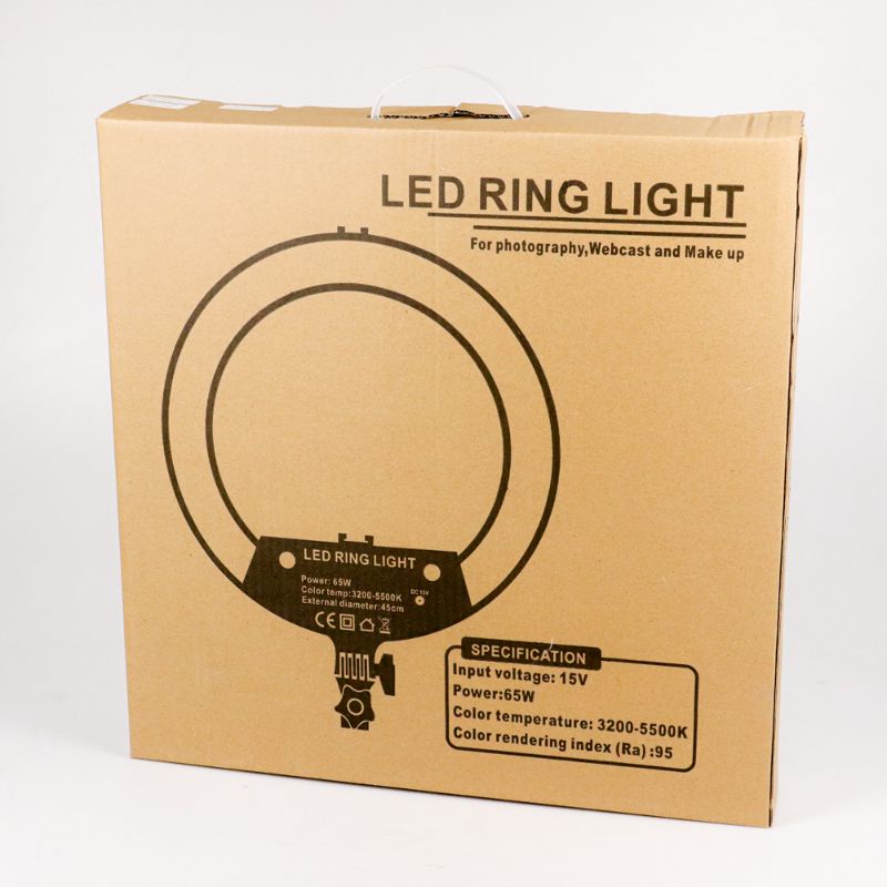 Jual Lampu Ring Light 416 LED 65W 18 Inch with Holder - KY-BK416 ...
