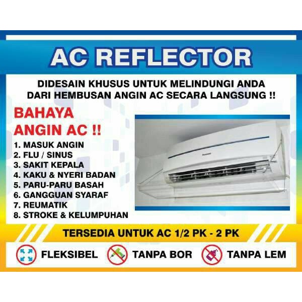 Jual TALANG AC/AC SHIELD/REFLECTOR AC DARI ACRYLIC, AC SPLIT 2-2.5PK ...