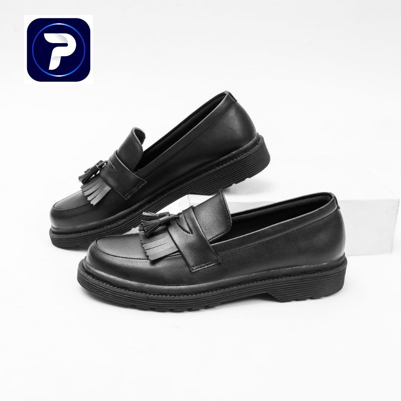 Jual pambudi Laofers Shade Dark Black Crazy Horse Formal Pantofel Pria ...