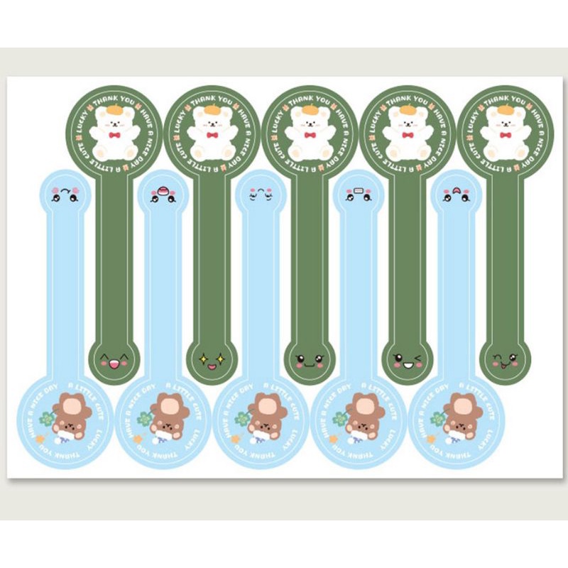 Jual Sticker Panjang Segel Makanan Cake Stiker Thank You 50pcs | Shopee ...
