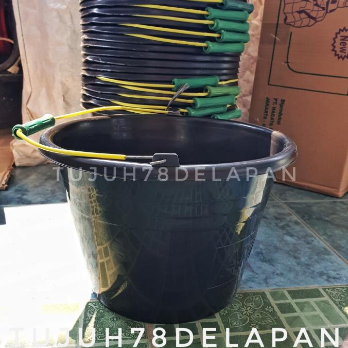 Jual Ember Plastik Anti Pecah Cor 18 /Ember Cor Hitam/Ember Anti Pecah ...