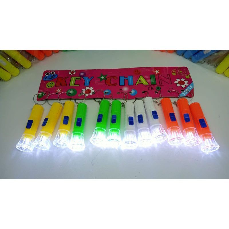 Jual senter mini isi 12 pcs nyala gantugan senter kecil | Shopee Indonesia