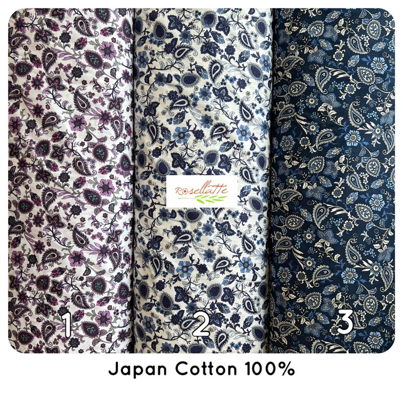 Jual Kain Katun Jepang Motif Bunga Paisley | Shopee Indonesia