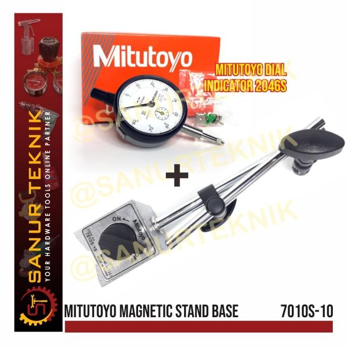 Jual Paket Mitutoyo Dial Indicator 2046s Magnetic Stand Base 7010s