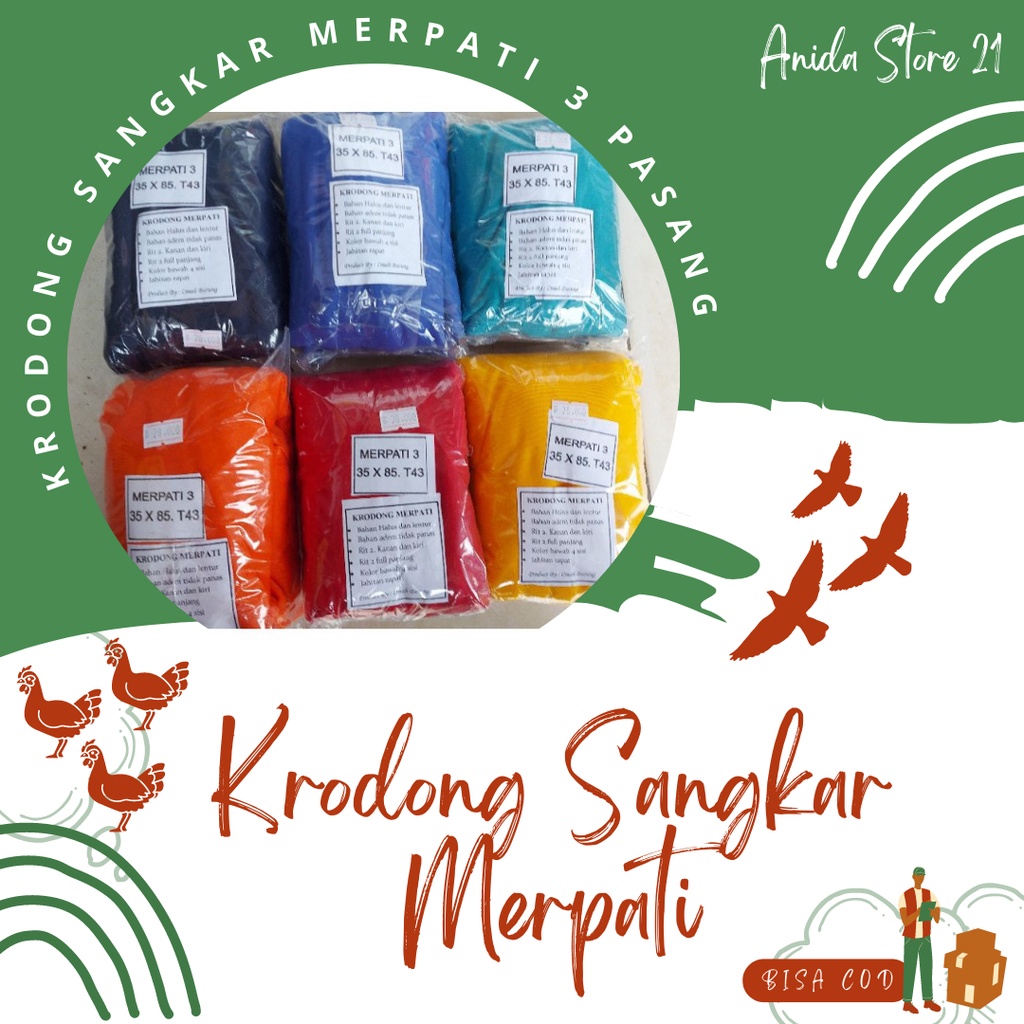Jual Krodong Merpati Petak 3 Atau 3 Pasang 6 Pintu Resleting 2 | Shopee ...