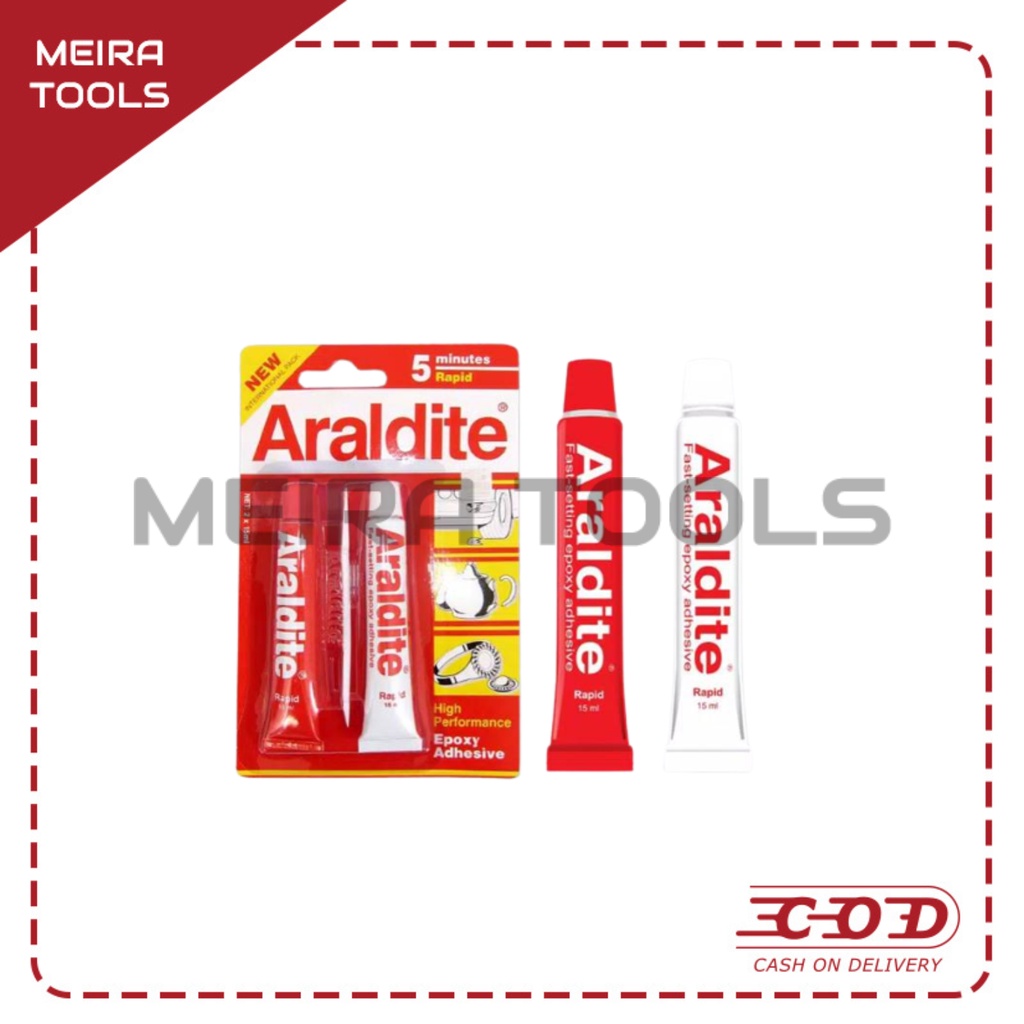 Jual Araldite Merah 5 Menit Rapid - Lem Epoxy Besi | Shopee Indonesia