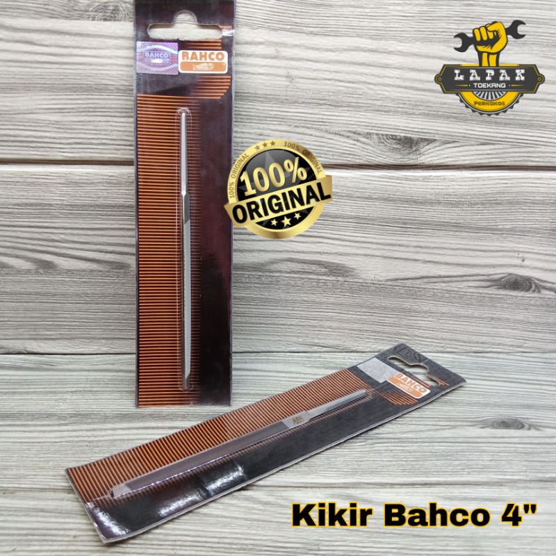 Jual Kikir Gergaji Kayu Segitiga Bahco 4 Inchi 10 Cm Slim Taper ASLI ...