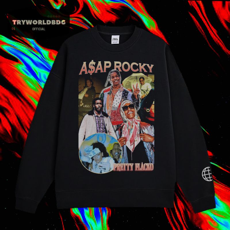 Jual CREWNECK ASAP ROCKY PRETTY FLACKO VINTAGE RAP TEE / SWEATER ...