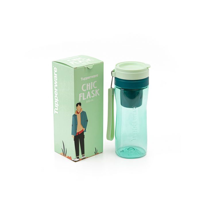 Jual Chic flask 500 ml botol minum crystal warna pink dan hijau | Shopee Indonesia