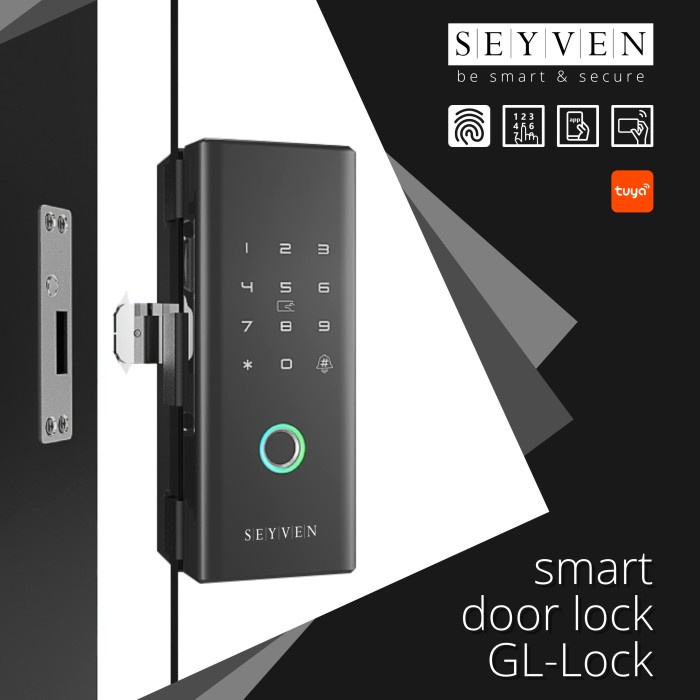 Jual Smart Lock Pintu Kaca Sliding Pintu Geser with APP Smart Door Lock ...
