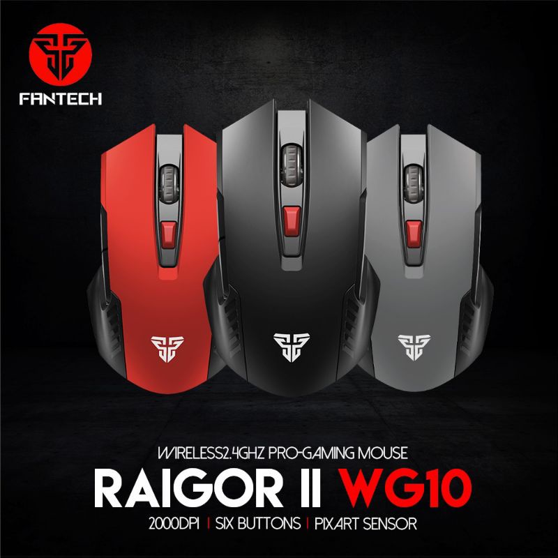 Jual Fantech WG10 RAIGOR II Wireless 2.4GHz Pro Gaming Mouse | Shopee ...