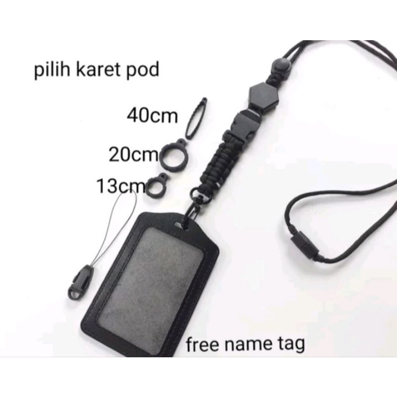 Jual lanyard paracord pods id card tali hp tactical survival knife fire ...