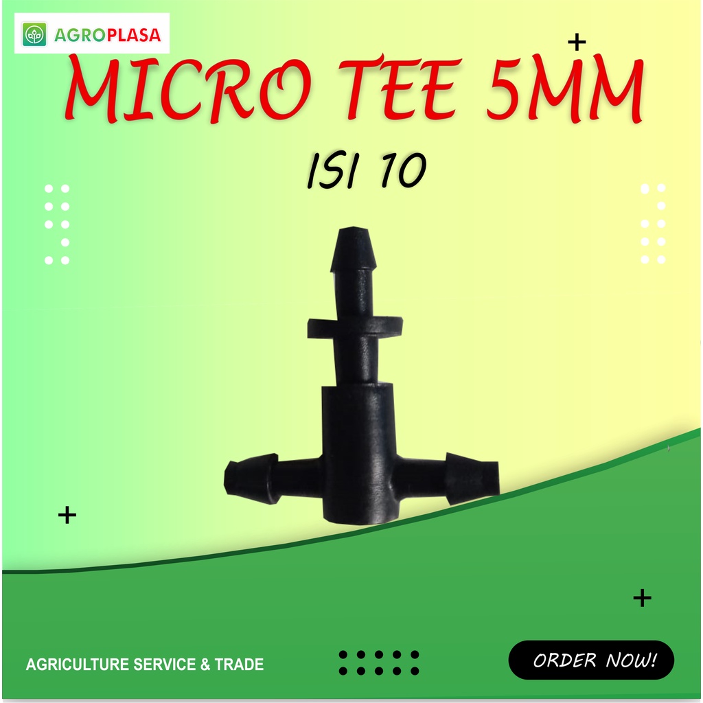 Jual Micro Tee 5mm Connector (1 pack isi 10 pcs) | Shopee Indonesia