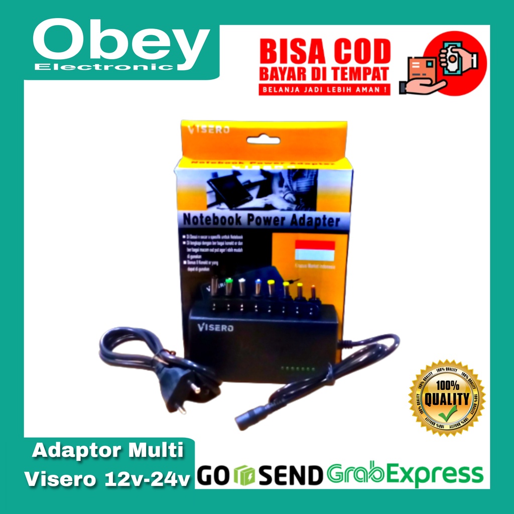 Jual Adaptor Multi Visero 4,5A 12 volt - 24 volt | Shopee Indonesia