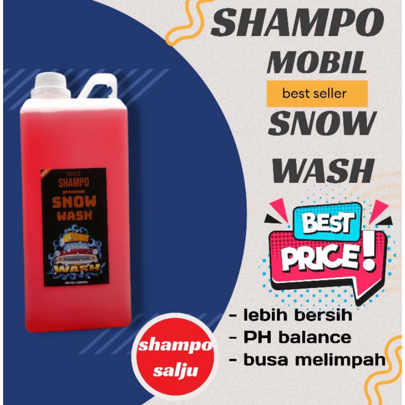 Jual SHAMPO MOBIL / KENDARAAN / SNOW WASH / SAMPO SALJU 1 LITER ...