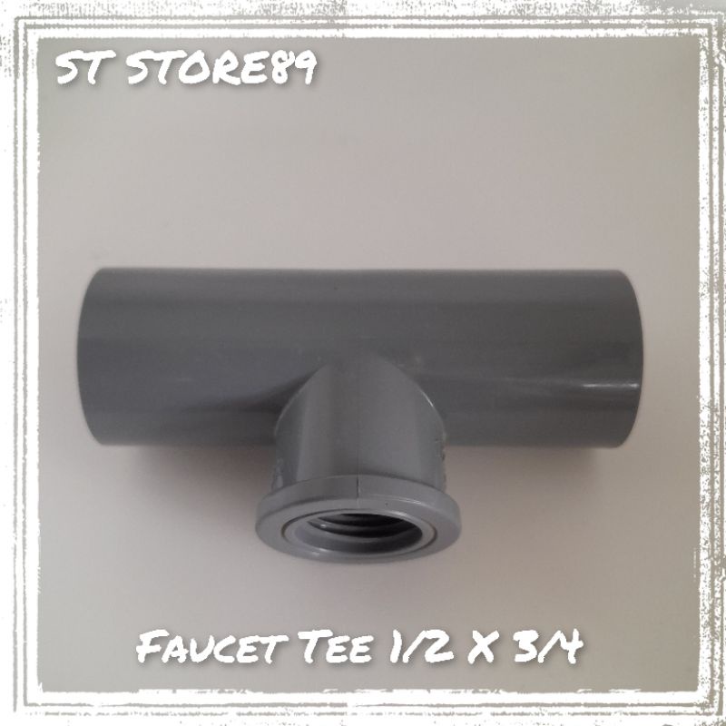 Jual Tee Drat Dalam Faucet Tee 1/2 X 3/4 inch Merk POWER (Avian Brands ...