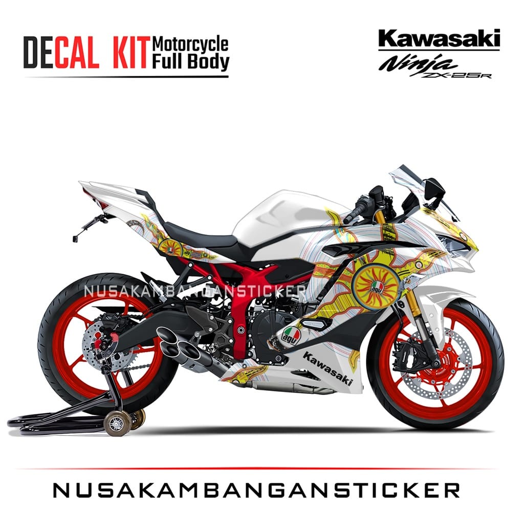 Jual Stiker Decal Motor Kawasaki Ninja ZX 25R Full Body Livery ...