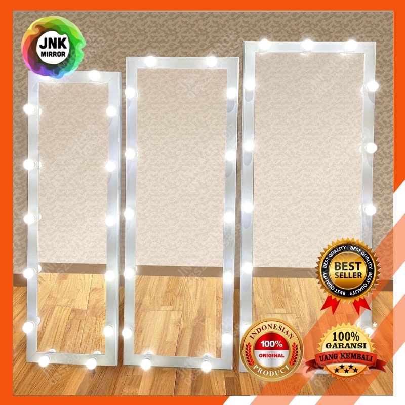 Jual cermin bohlam Vanity mirror cermin lampu LED besar | Shopee Indonesia
