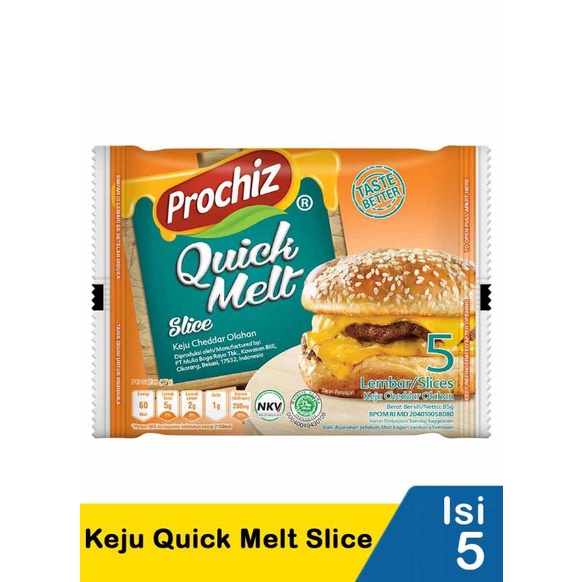 Jual Pro Chiz Keju Quick Melt Slice 5'S 85g | Shopee Indonesia