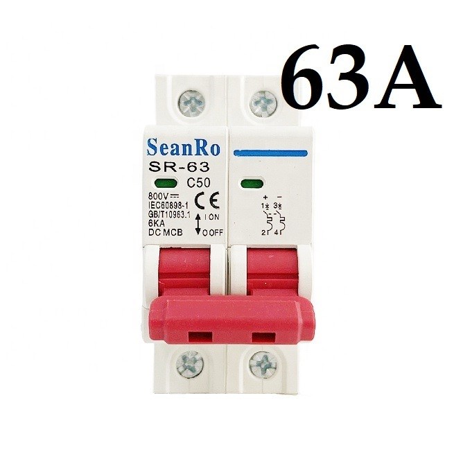 Jual MCB DC 63A 800v 2P Circuit Breaker Inverter SCC PV Solar Panel 2 ...