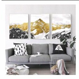 Jual Lukisan Pemandangan vintage Gunung Dinding ruang tamu Besar Plus ...