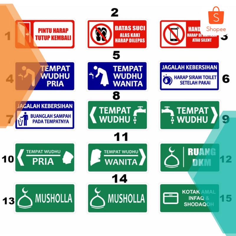 Jual Murah Rambu Rambu Custom Sign 10cmx30cm - Akrilik / Acrylic Elegan ...