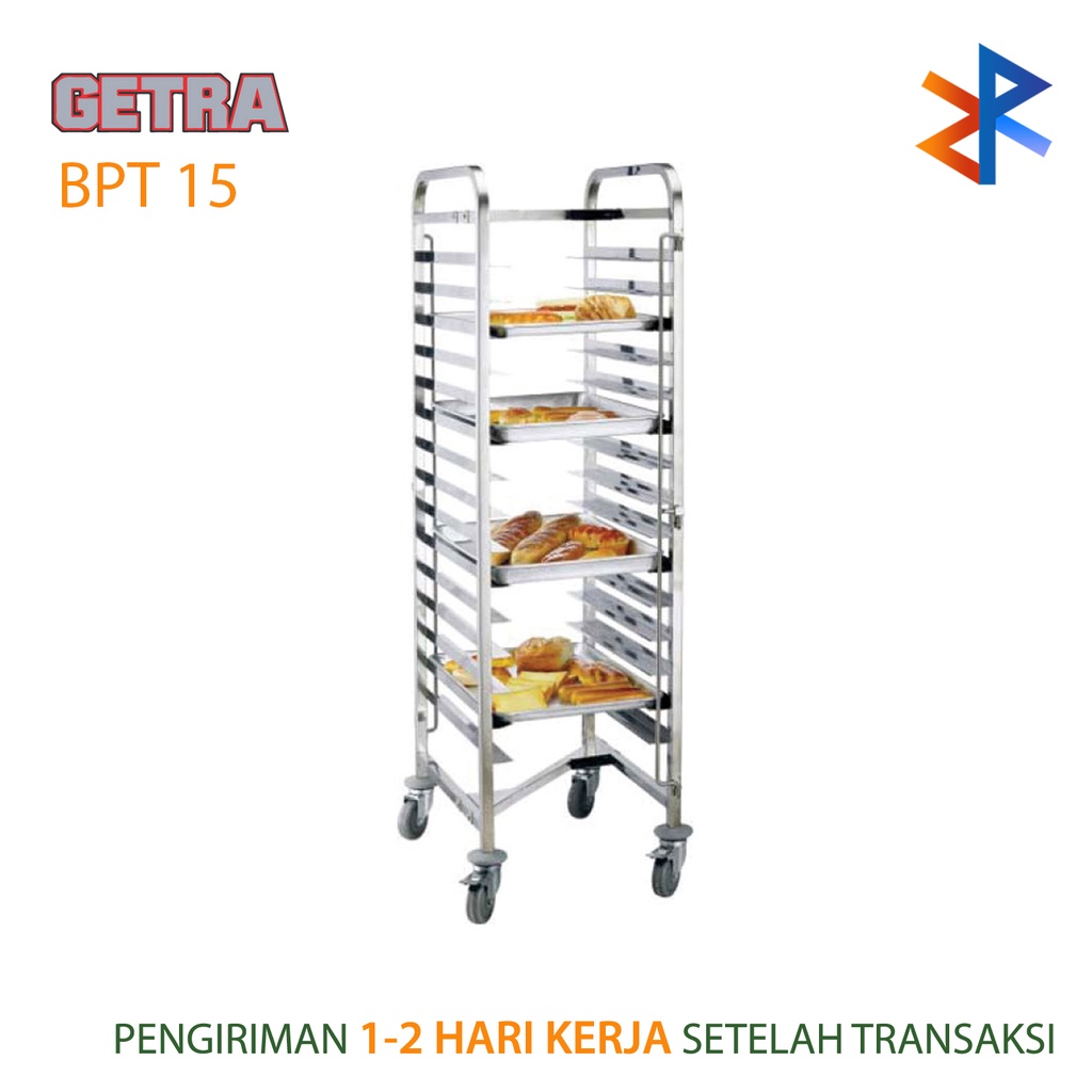Jual Stainless Steel Bakery Trolley GETRA BPT 15 / BPT15 | Shopee Indonesia