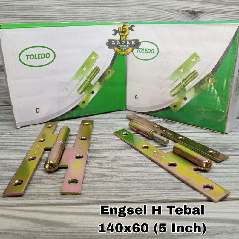 Jual Engsel Plat H Tebal Engsel Cabut 140x60mm 5 Inchi Toledo | Shopee ...