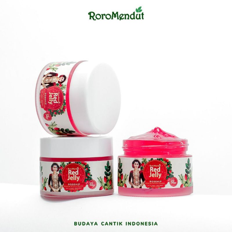 Jual RED JELLY RORO MENDUT SLEEPING MASK UNTUK KULIT PUTIH GLOWING 15GR ...
