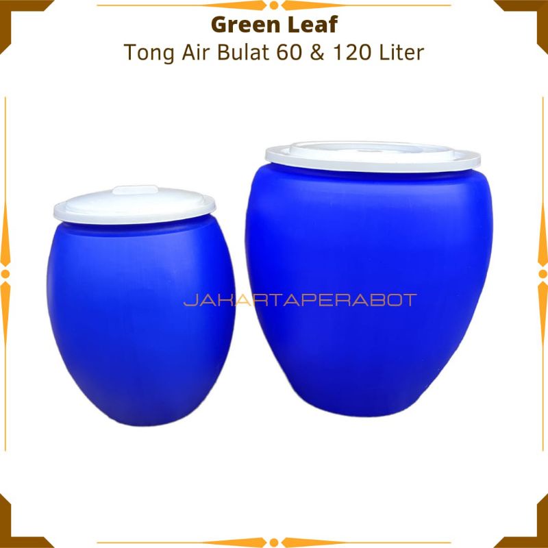 Jual GREEN LEAF - Tong Air Bulat Gendut Ukuran 60 120 Liter / Gentong ...