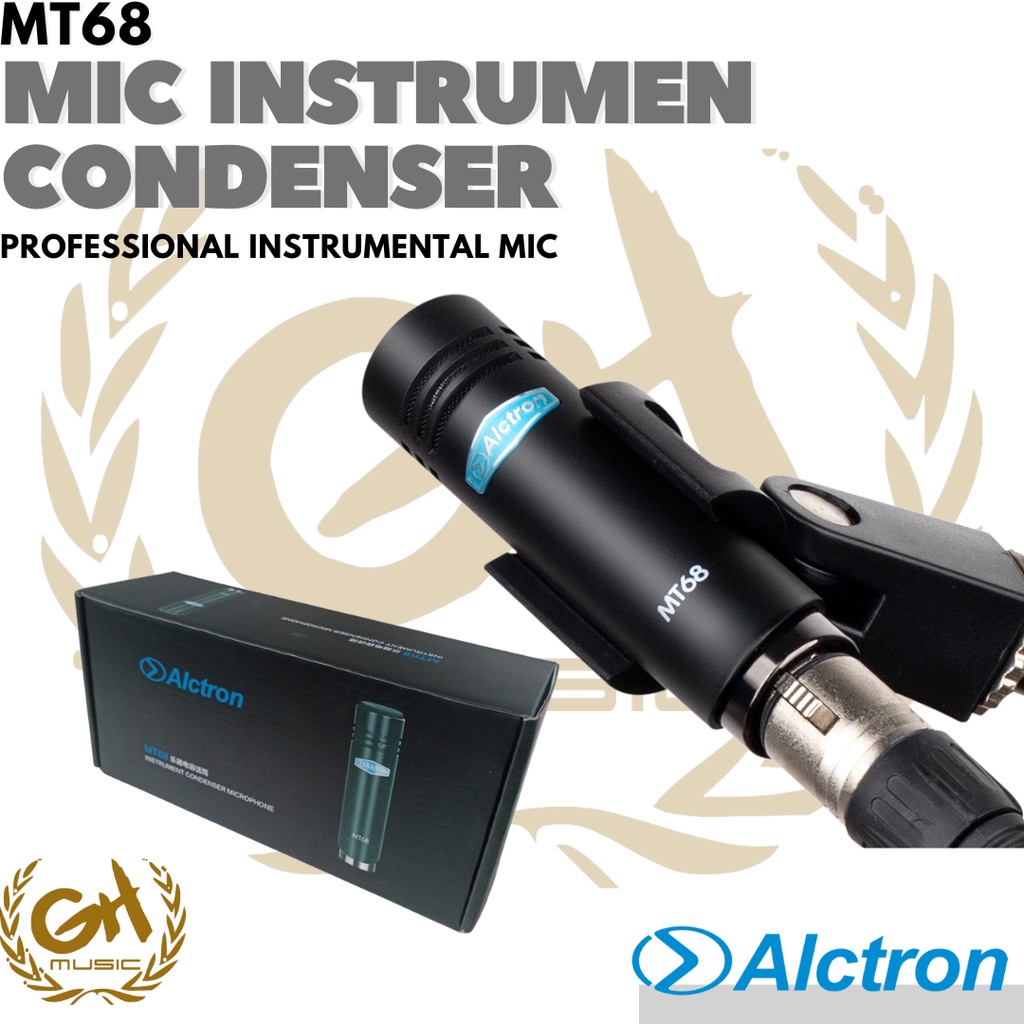 Jual ALCTRON MT68 CONDENSER INSTRUMENT MICROPHONE - Mic Instrumen Condenser | Shopee Indonesia