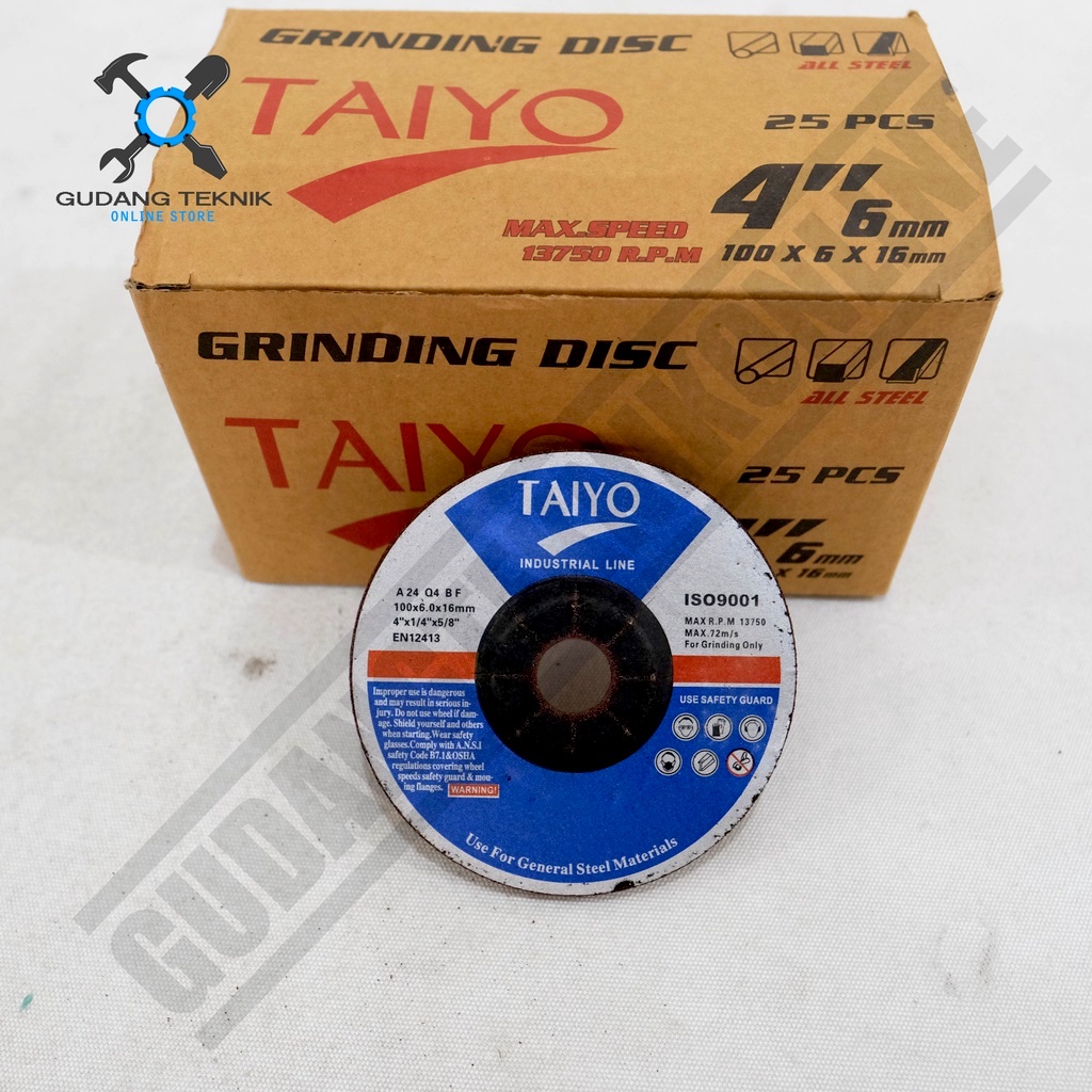 Jual Batu Gerinda Grenda Poles Slep 4" TAIYO - Mata Batu Gerinda Asah ...