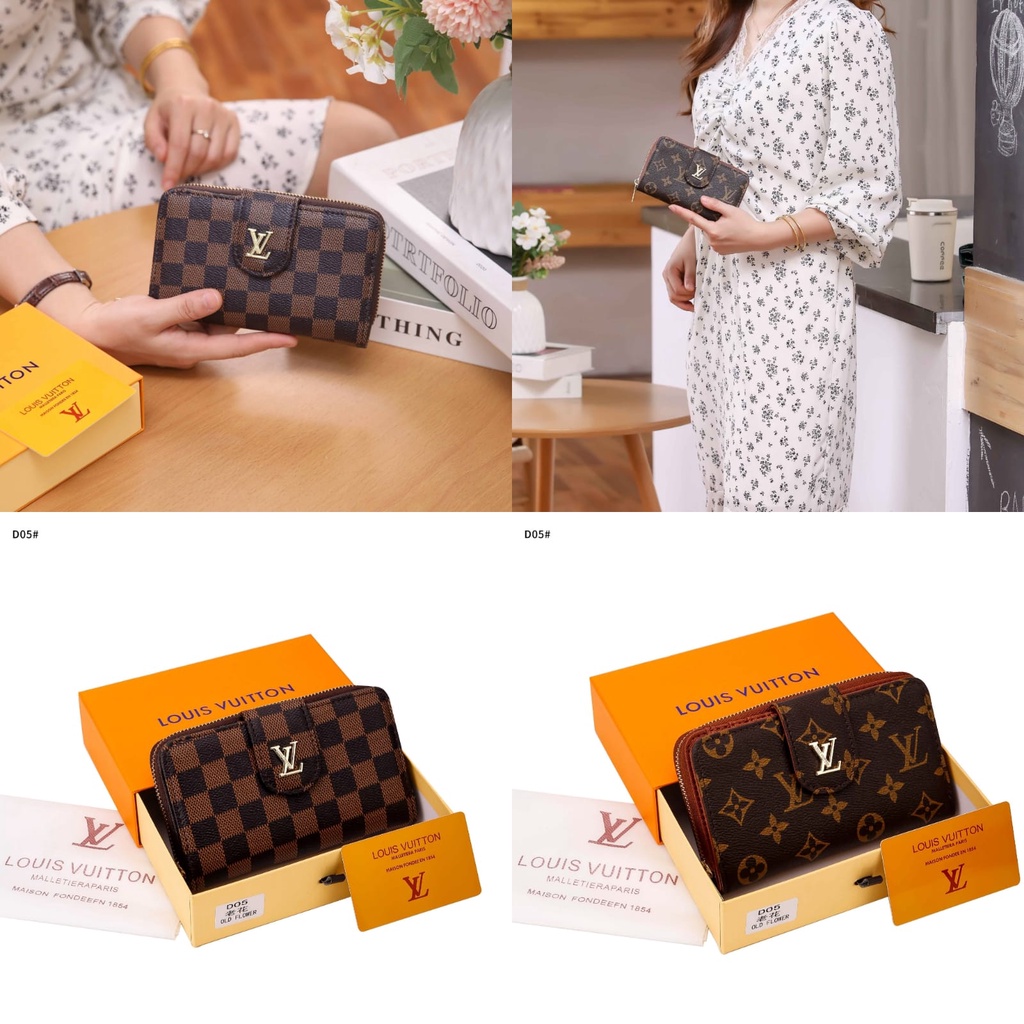 Jual Dompet Louis Vuitton Arrow Wallet Gold Hardware With BOX D05 ...