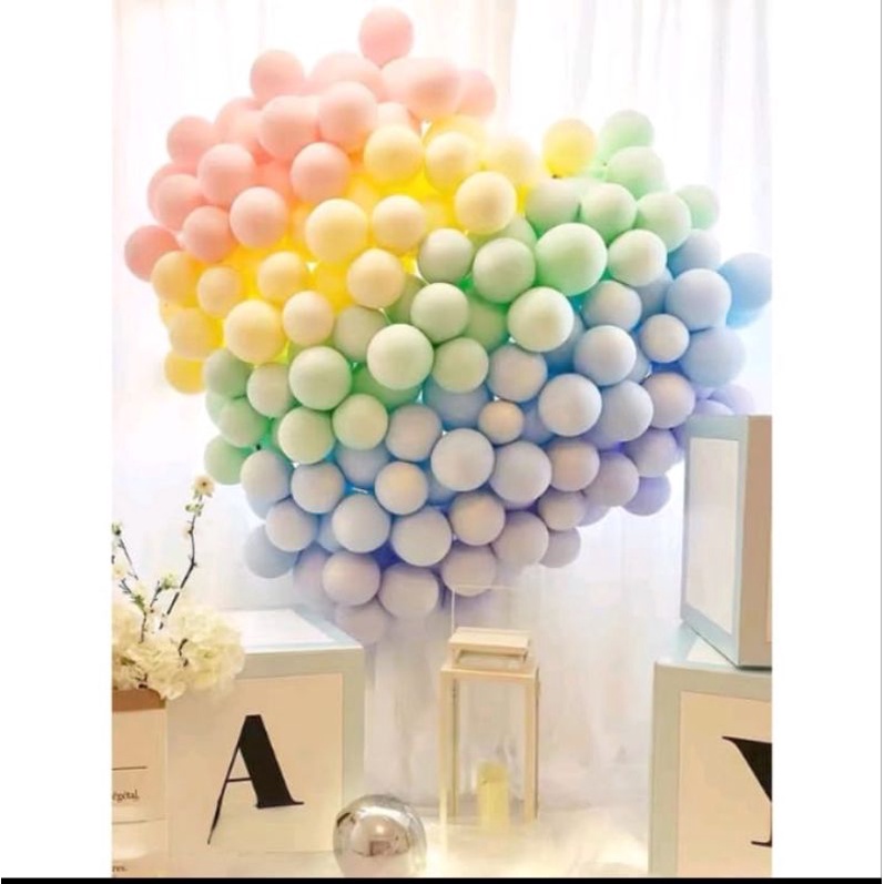 Jual Balon macaron warna pastel 100 pcs (B081) | Shopee Indonesia