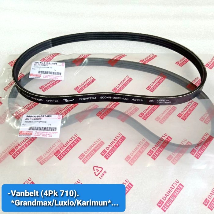 Jual V Belt Van Fan Belt Kompresor AC Tali Fanbel Vanbel Compresor ...