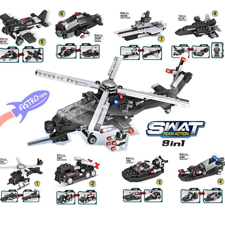 Jual MS328 Mainan Lego SWAT City Police Kendaraan Perang Tempur ...