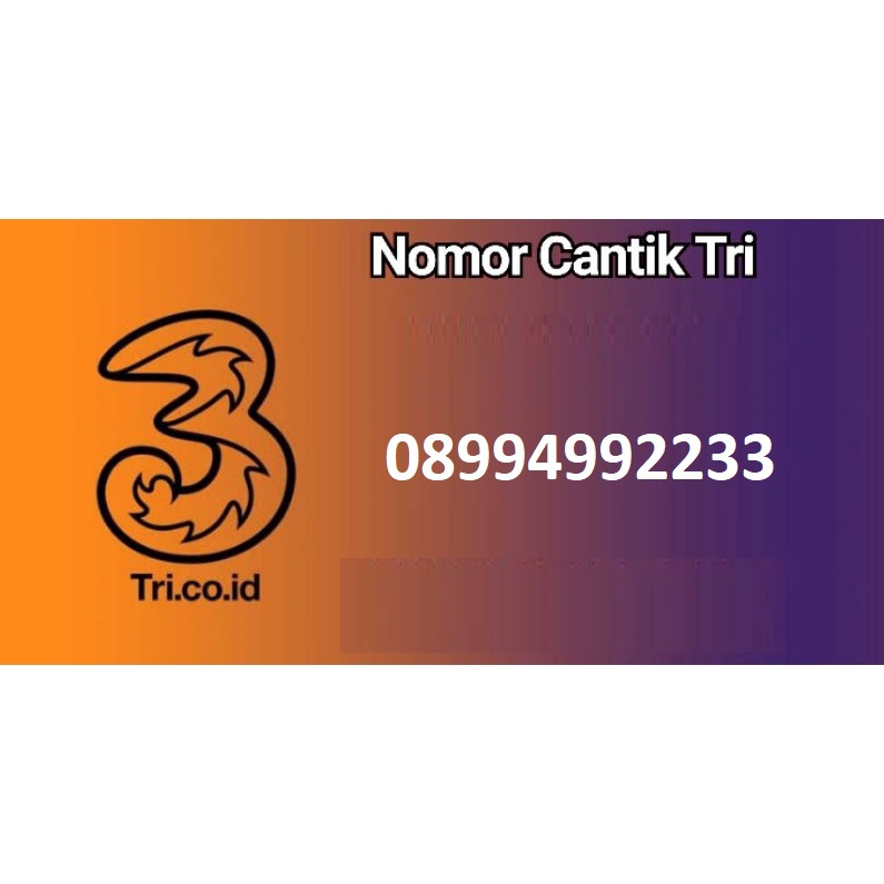 Jual Nomor Cantik Tri 2233 | Shopee Indonesia