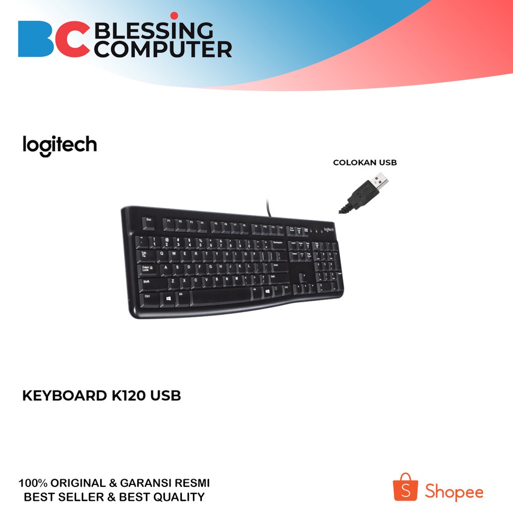 Jual Keyboard Logitech K120 USB | Shopee Indonesia